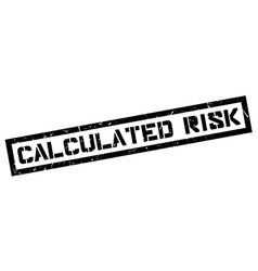 Calculated Risk rubber stamp Royalty Free Vector Image