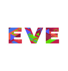 Font design for word art in colorful color Vector Image