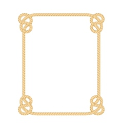 Rope frame Royalty Free Vector Image - VectorStock