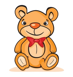 Cute cuddly teddy bear crawling Royalty Free Vector Image
