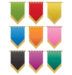 Blue wall hangings Royalty Free Vector Image - VectorStock