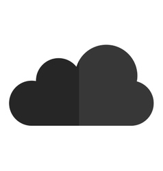 Simple grey cloud Royalty Free Vector Image - VectorStock