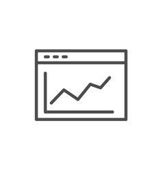 Abstract head with graph and chart bar symbol Vector Image