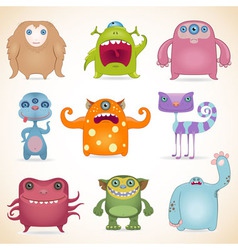 Monsters set2 Royalty Free Vector Image - VectorStock