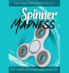 Fidget spinner banner Royalty Free Vector Image