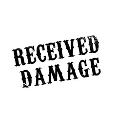 Received damage rubber stamp Royalty Free Vector Image