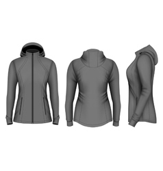 Men hooded softshell jacket design template Vector Image