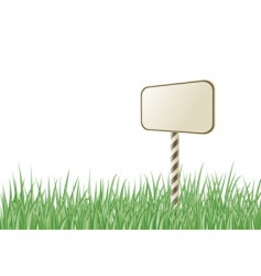 Green grass sign Royalty Free Vector Image - VectorStock