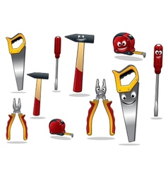 Set diy cartoon tools Royalty Free Vector Image