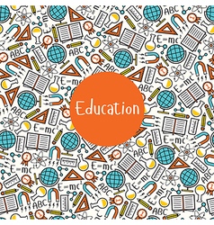 Math seamless pattern background notebook Vector Image