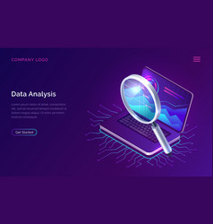 Big data infographics Royalty Free Vector Image