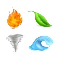 Natural elements Royalty Free Vector Image - VectorStock