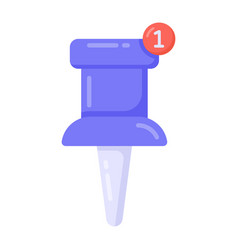 Pin notification Royalty Free Vector Image - VectorStock