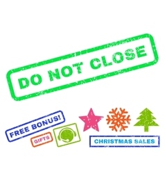 Do Not Close Rubber Stamp Royalty Free Vector Image