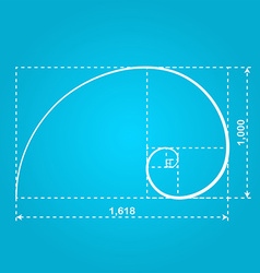 Golden section figure Royalty Free Vector Image