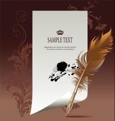 Retro pen Royalty Free Vector Image - VectorStock