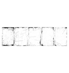 Old cinematic frame overlay texture on transparent
