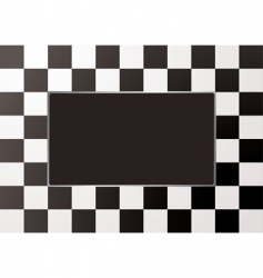 Checkered corner red Royalty Free Vector Image