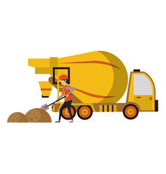 Construction engineer cartoon Royalty Free Vector Image