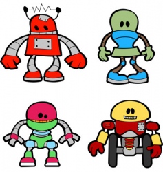 Square robot Royalty Free Vector Image - VectorStock