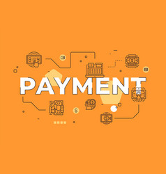 Concept of payment options in flat style Vector Image