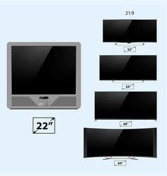 Tv screen retro monitor template electronic device