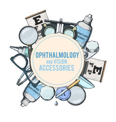 Optics and visual acuity Royalty Free Vector Image