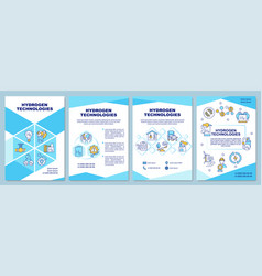 Climate change brochure template layout Royalty Free Vector