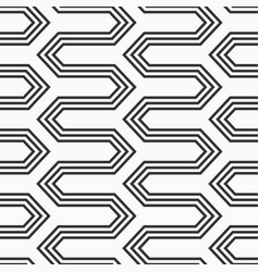 Abstract seamless pattern hexagonal zigzag Vector Image