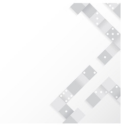 Gray blocks on blank white background Royalty Free Vector