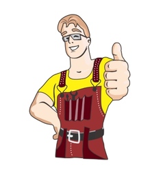 Service man Royalty Free Vector Image - VectorStock