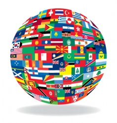 Flag map poster Royalty Free Vector Image - VectorStock