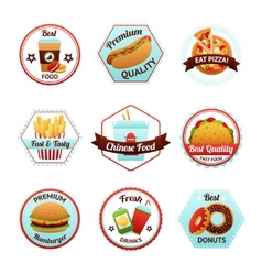 Fast Food Circle Royalty Free Vector Image - VectorStock