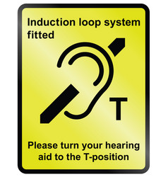 Induction loop facility Royalty Free Vector Image