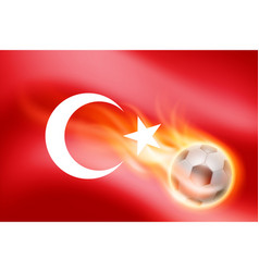 Burning soccer ball Royalty Free Vector Image - VectorStock