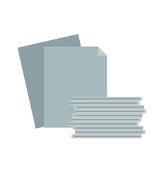 Empty paper stack Royalty Free Vector Image - VectorStock