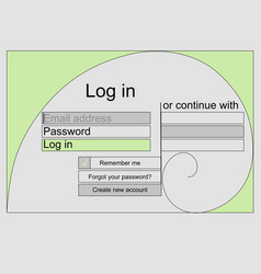 Login page purple gradient sign in form Royalty Free Vector