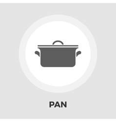 Steel cooking pan Royalty Free Vector Image - VectorStock
