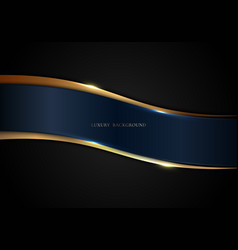 Abstract elegant gold red and blue curved wave Vector Image