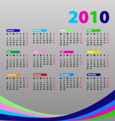 Calendar 2015 template week starts monday Vector Image
