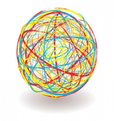 Scribble ball Royalty Free Vector Image - VectorStock