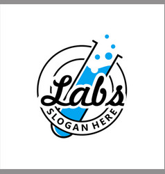 Labs logo design template element Royalty Free Vector Image