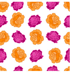 Seamless repeating pattern of roses Royalty Free Vector