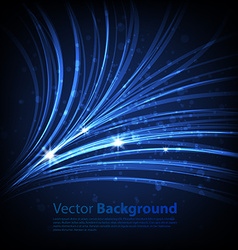 Open magic book on blue background fantasy light Vector Image