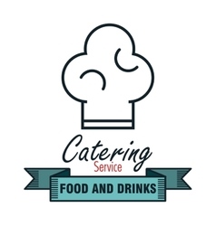 Icon catering service food design Royalty Free Vector Image