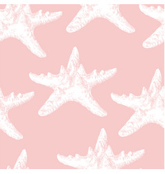Seashells pattern background Royalty Free Vector Image