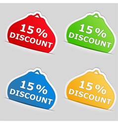 Vintage stickers Royalty Free Vector Image - VectorStock