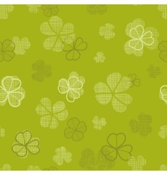 Green clover textile texture seamless pattern Vector Image