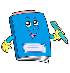 Cartoon exercise book Royalty Free Vector Image