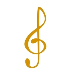 Gold icons set music note melody symbols Vector Image